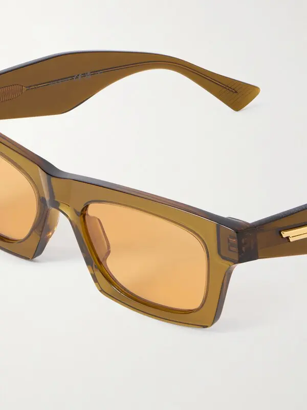 Bottega Veneta Ribbon Square-frame Sunglasses - Brown