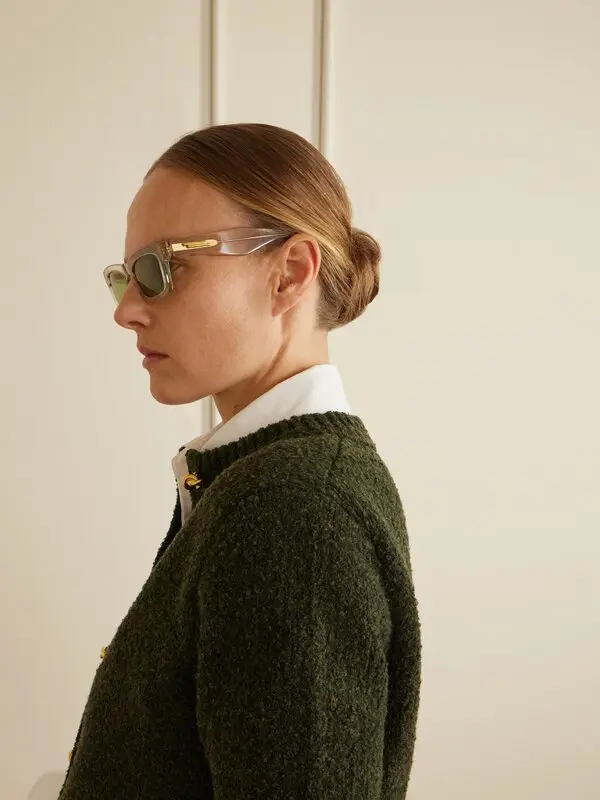 Bottega Veneta Ribbon Square-frame Sunglasses - Neutrals