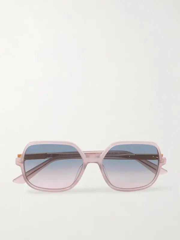 Chloé Judy Round-frame Acetate Sunglasses - Neutrals
