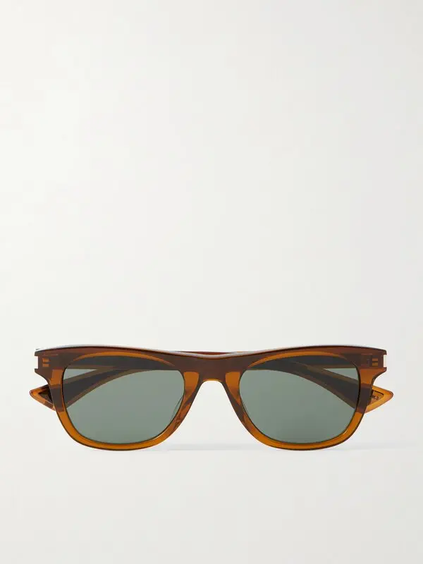 Saint Laurent D-frame Acetate Sunglasses - Brown