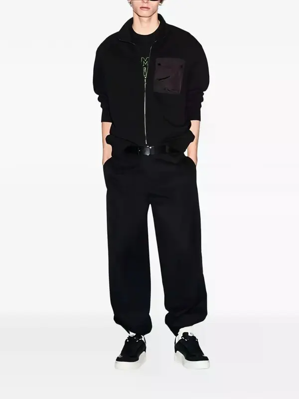 Armani Exchange Zip Sweatshirt With Chest Pocket
