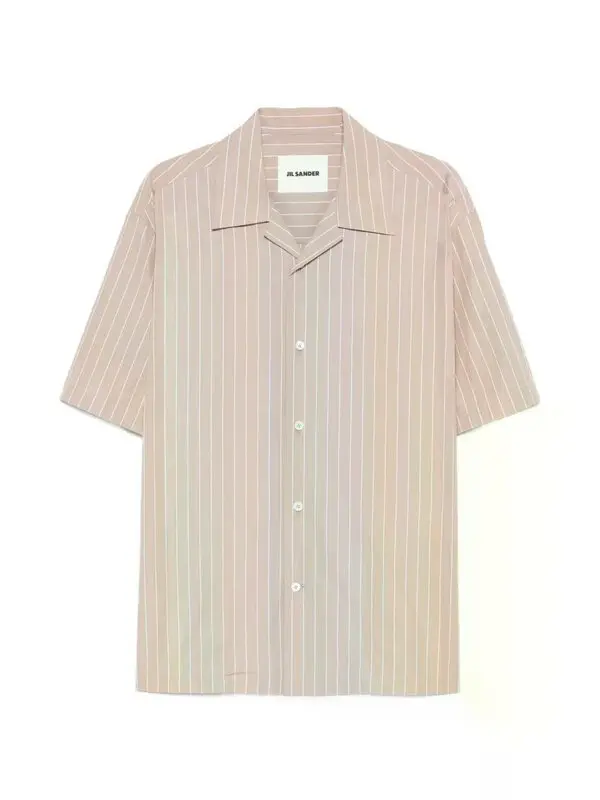 JIL SANDER Stripe-pattern Short-sleeve Shirt