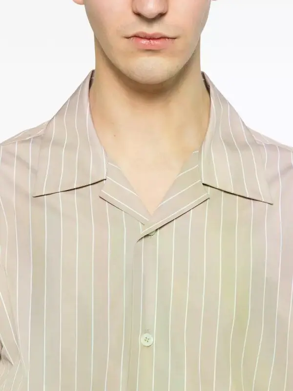 JIL SANDER Stripe-pattern Short-sleeve Shirt