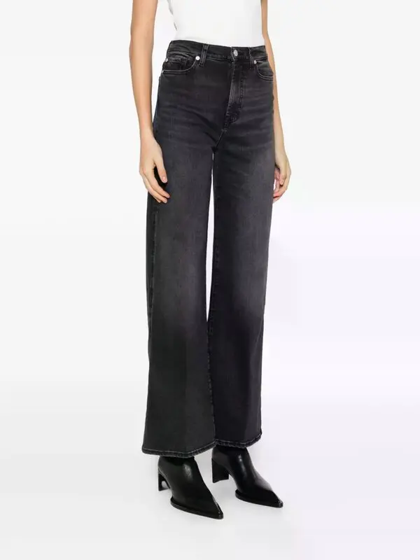 7 For All Mankind Clean Back Pocket Jeans - Black
