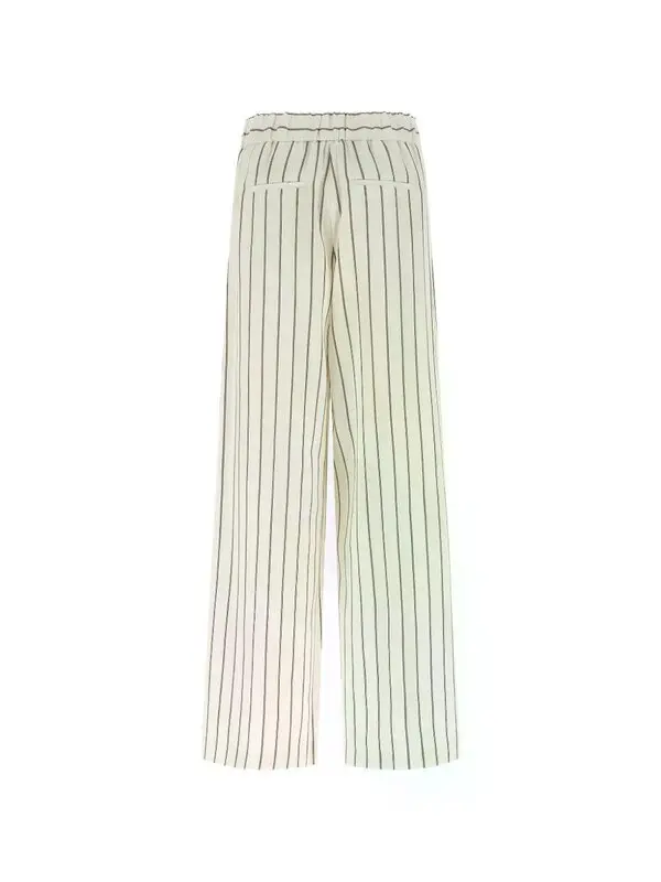 Peserico Pinstriped Wide Leg Trousers - Neutrals
