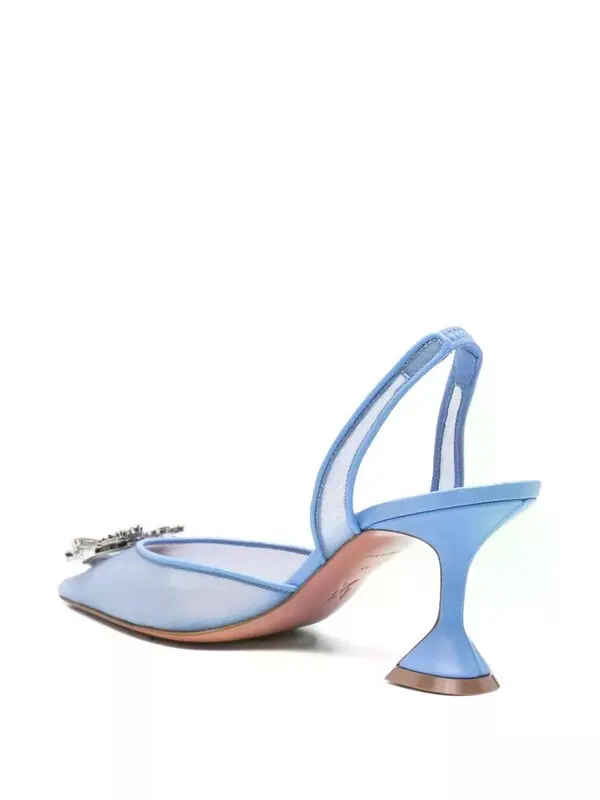 Amina Muaddi Begum Mesh Slingback Pumps