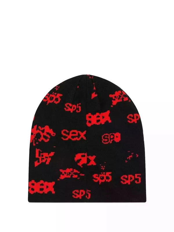 SP5DER Skulley Beanie Hat - Black