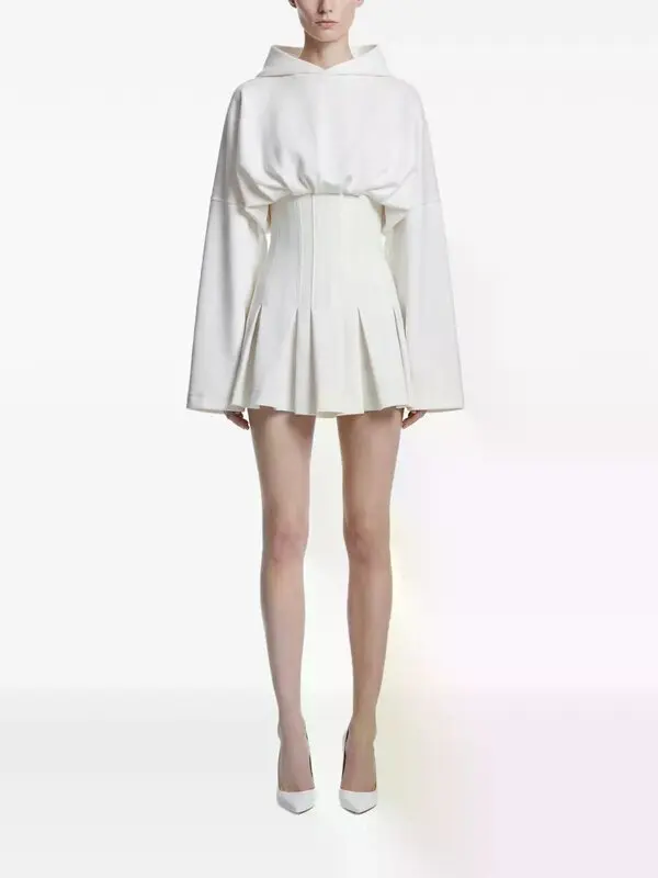 HAMZA Cleopatra Hooded Mini Dress