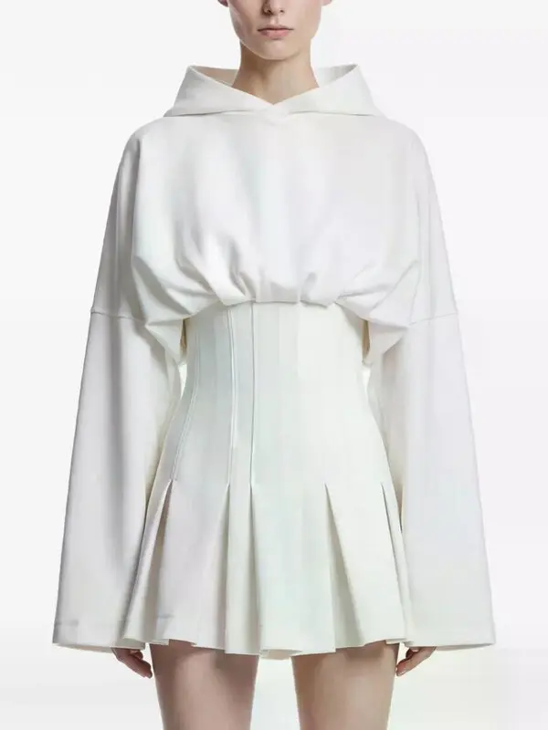 HAMZA Cleopatra Hooded Mini Dress