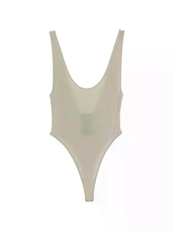 Wardrobe.NYC V-neck Bodysuit - Neutrals