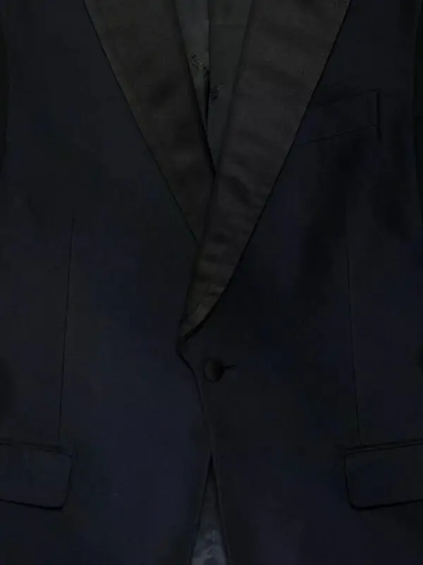 Gianfranco Ferre 1990s Shawl Collar Blazer - Blue