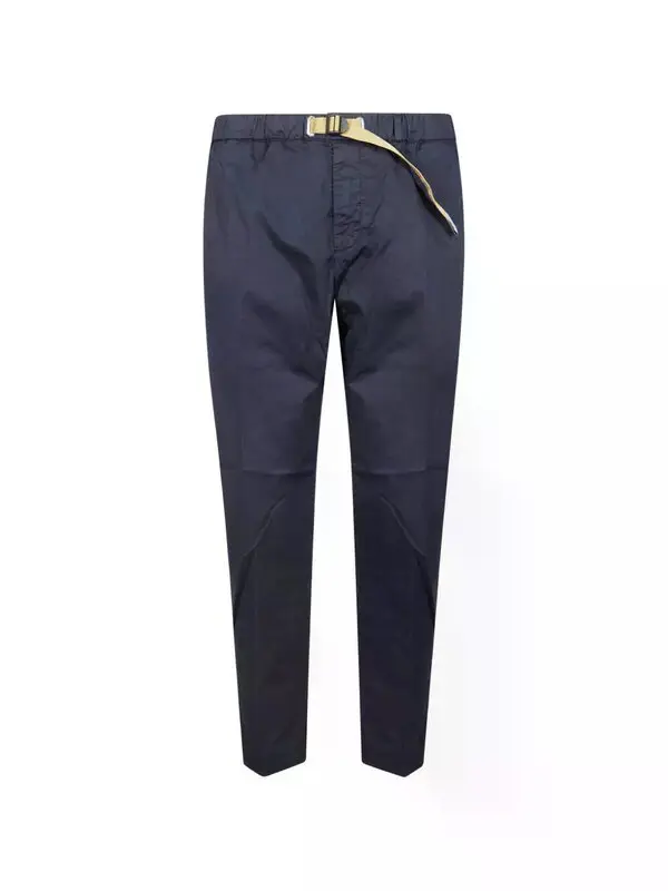 WHITE SAND Belted Trousers - Blue
