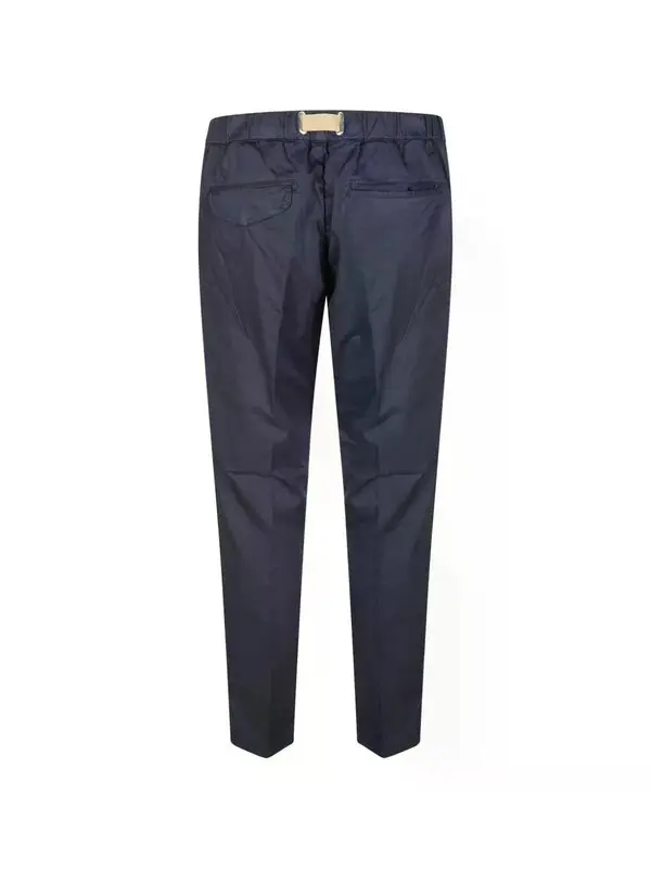 WHITE SAND Belted Trousers - Blue