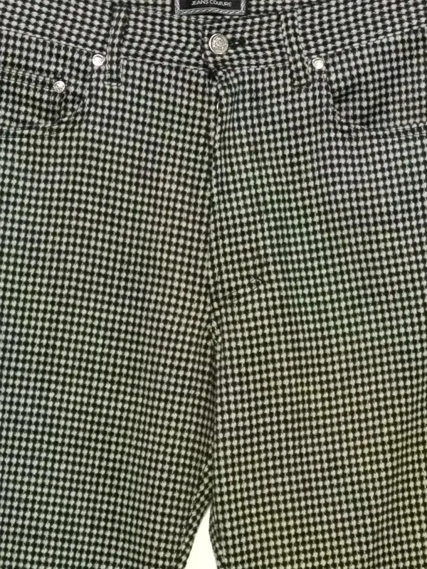 Versace 1990s Checked Wool Trousers