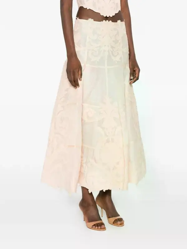 Zimmermann Floral Jacquard Midi Skirt