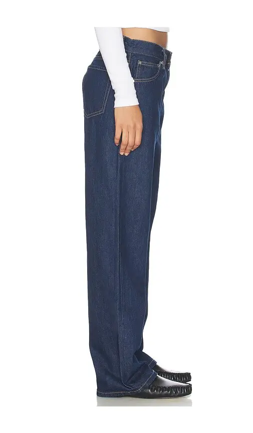 EB DENIM Mid Rise Baggy Jeans - Blue