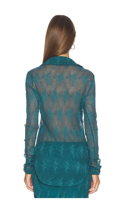 Azulu Mallik Sheer Lace Shirt