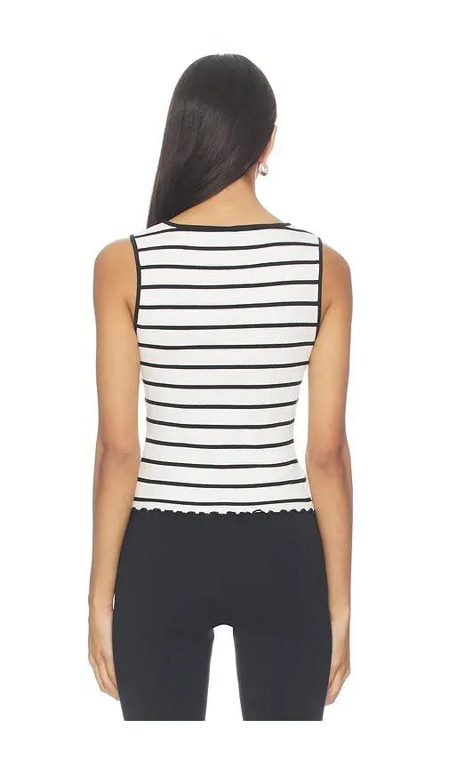 Free People Striped Waistcoat - White