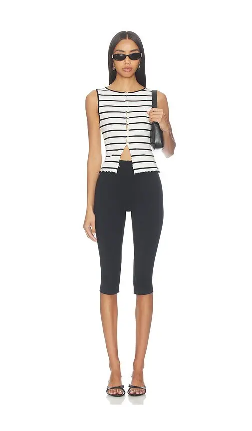 Free People Striped Waistcoat - White