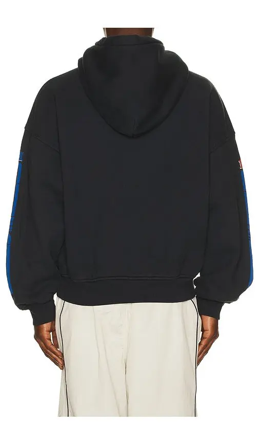 Rhude Split Petrol Logo Hoodie - Black