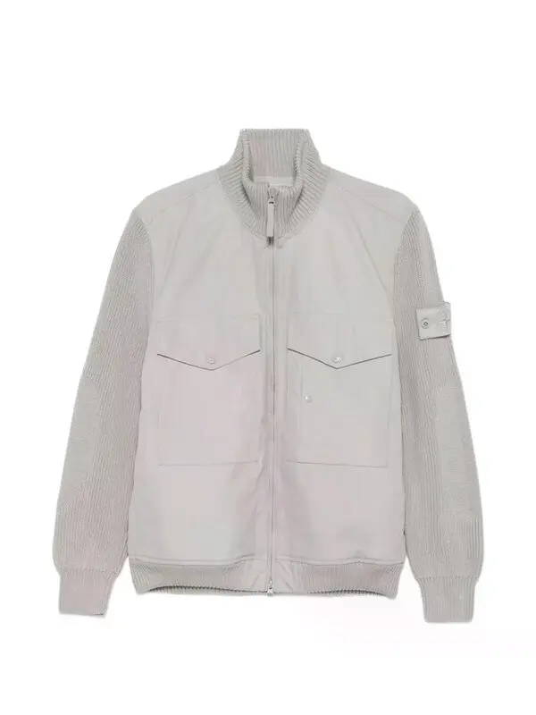 Stone Island Logo-patch Knit Jacket