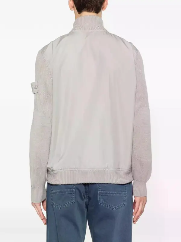 Stone Island Logo-patch Knit Jacket