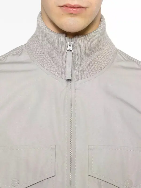 Stone Island Logo-patch Knit Jacket