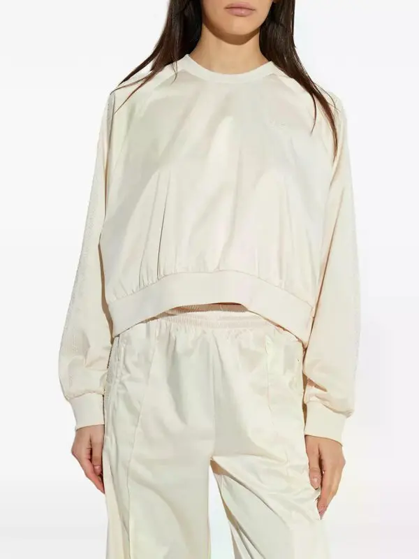 Adidas Embroidered Logo Sweatshirt - Neutrals