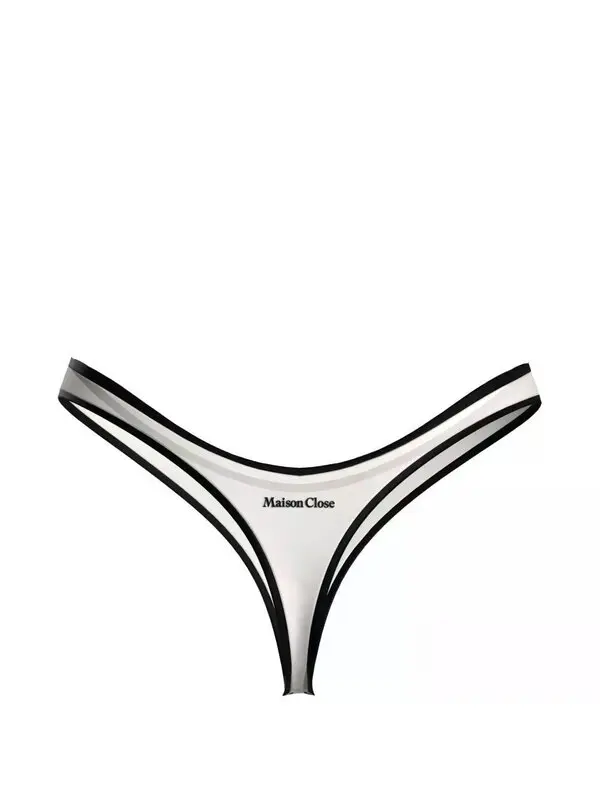 MAISON CLOSE La Parisienne Thong - Neutrals