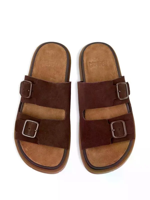 Camper Lluc Buckle Sandals - Brown