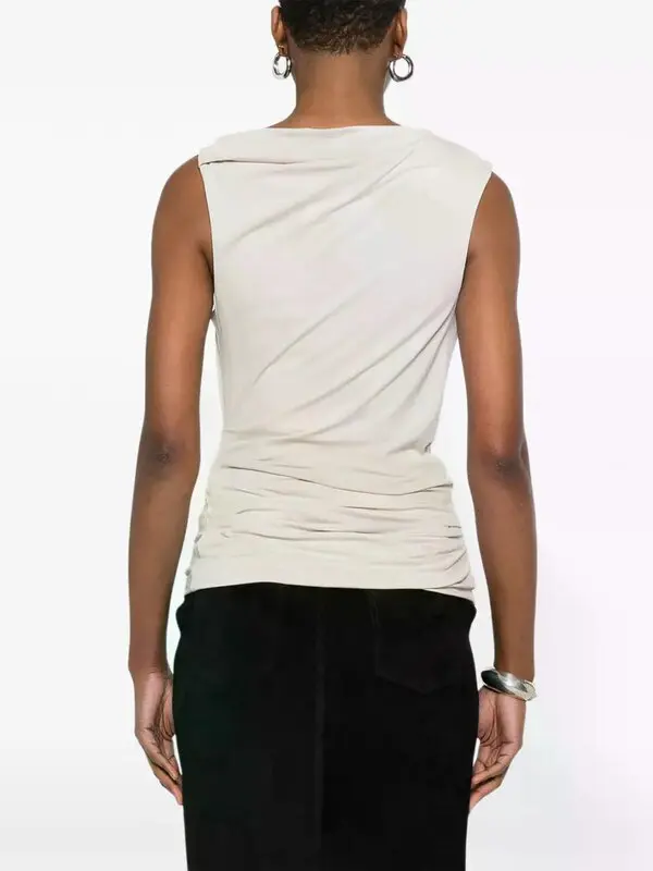 ENTIRE STUDIOS Drape Gathered Top - Grey