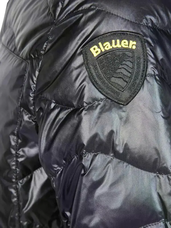 BLAUER. Quilted Puffer Jacket With High Neck And Zip Fastening