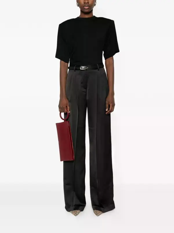 Andamane Nathalie Pleated Trousers - Black