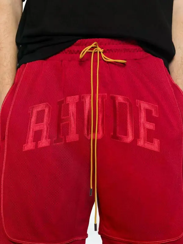 Rhude Collegiate Logo Shorts