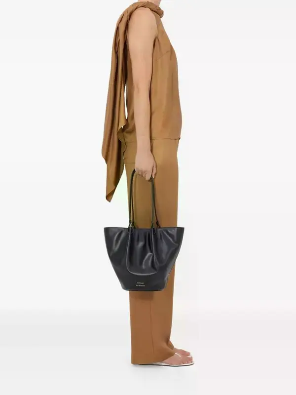 Loulou De Saison Wilma Twisted-collar Blouse - Brown