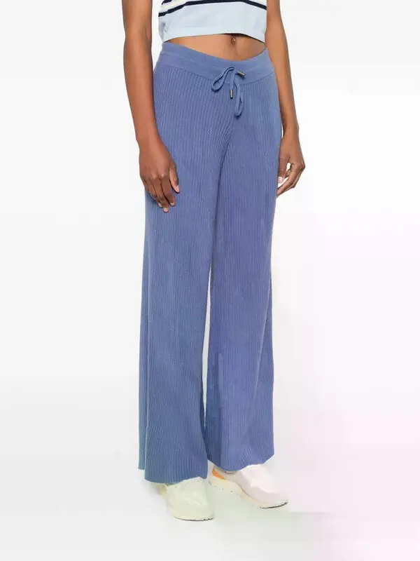 Eric Bompard Ribbed Knit Drawstring Trousers
