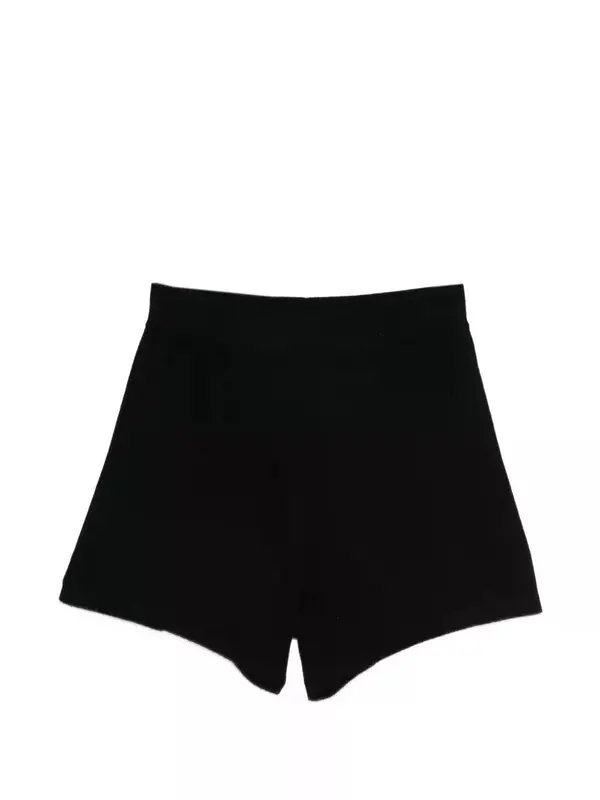 Eric Bompard Cashmere Jersey Knit Shorts - Black