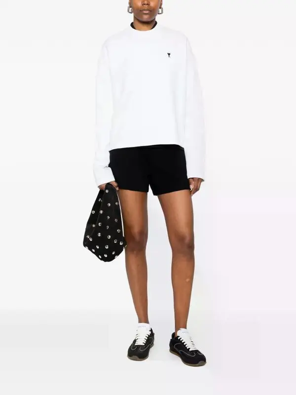 Eric Bompard Cashmere Jersey Knit Shorts - Black