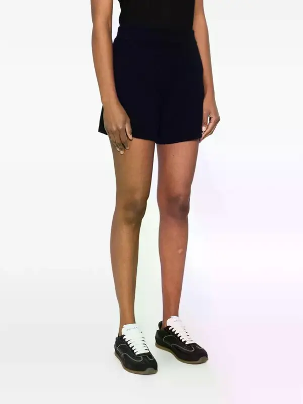 Eric Bompard Cashmere Jersey Knit Shorts - Black
