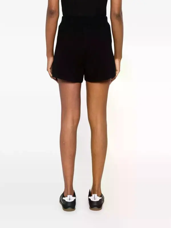 Eric Bompard Cashmere Jersey Knit Shorts - Black