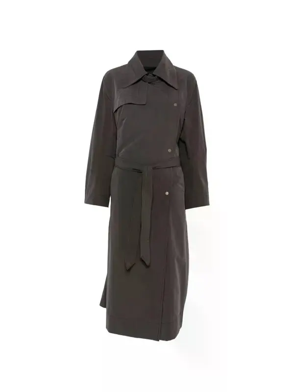 Giorgio Armani Belted Trench Coat - Grey