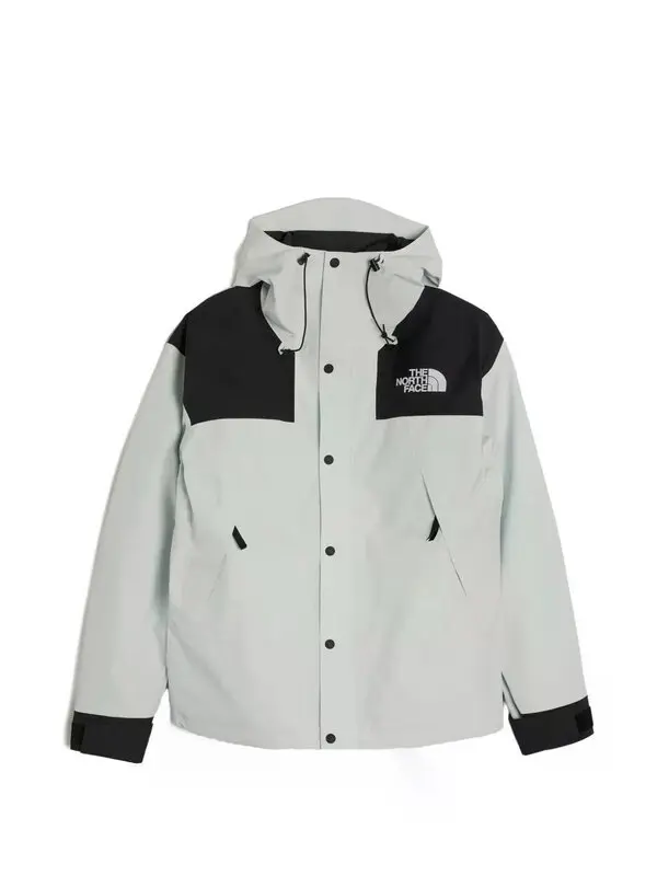 The North Face Logo Embroidered Hooded Jacket - Grey