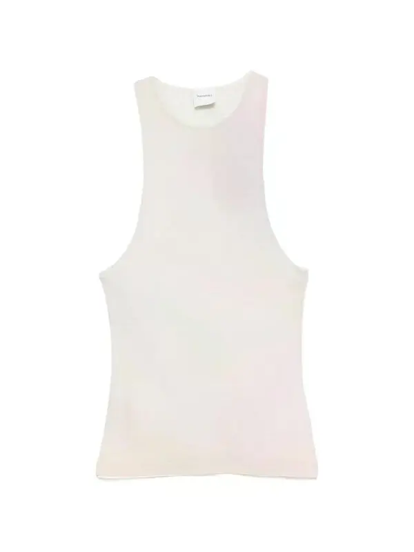 Nanushka Racerback Ribbed Tank Top - Neutrals