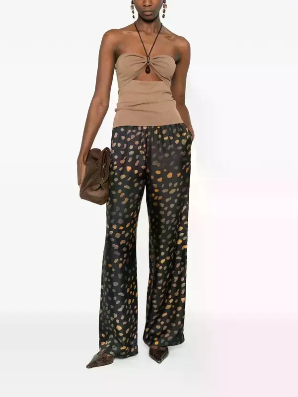 Nanushka Cut-out Halterneck Bandeau Top - Neutrals