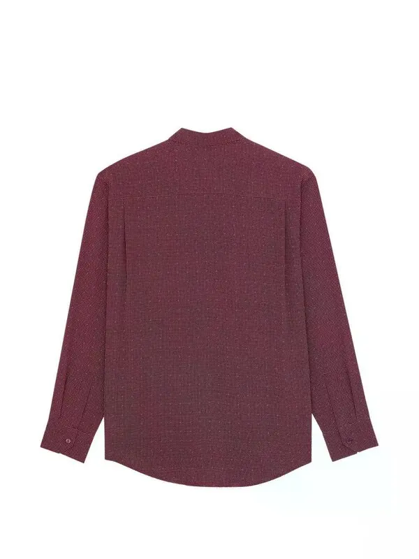 Saint Laurent Cassandre Buttoned Dotted Shirt - Red