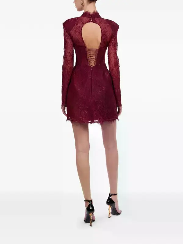 ARAFTU Lace Long-sleeve Dress