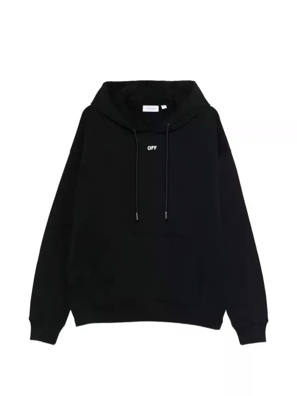 Off-White Drawstring Hoodie - Black