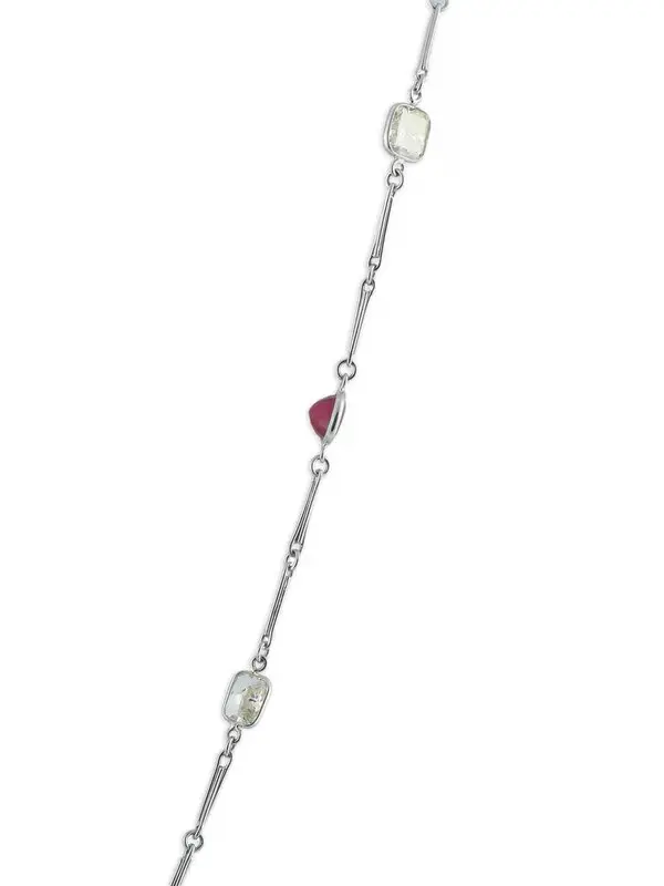 LB EXCLUSIVE Diamond And Ruby Necklace - Silver