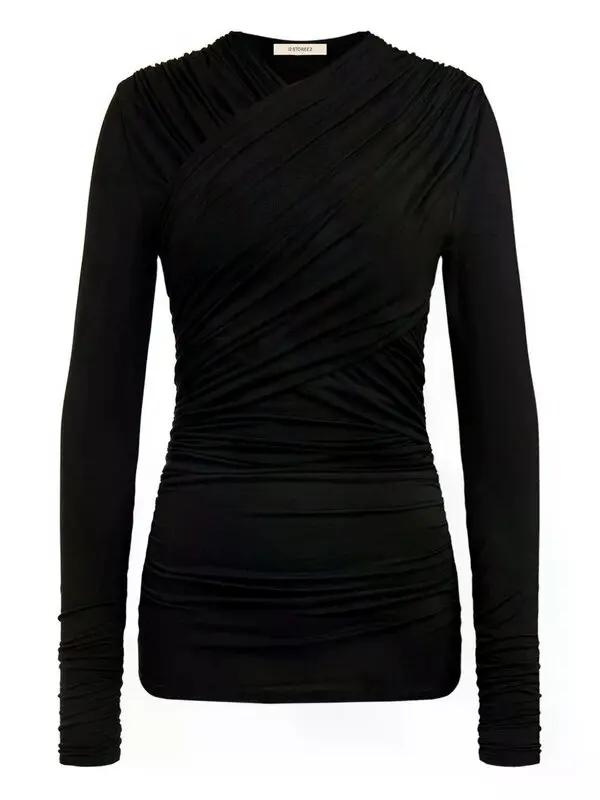 12 STOREEZ Draped Ruched Top