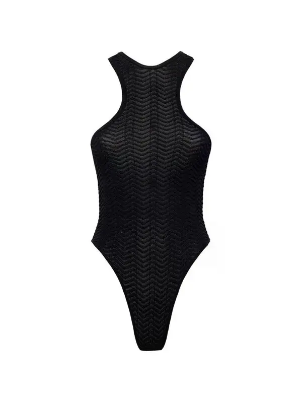 LANEUS Sleeveless Halterneck Body